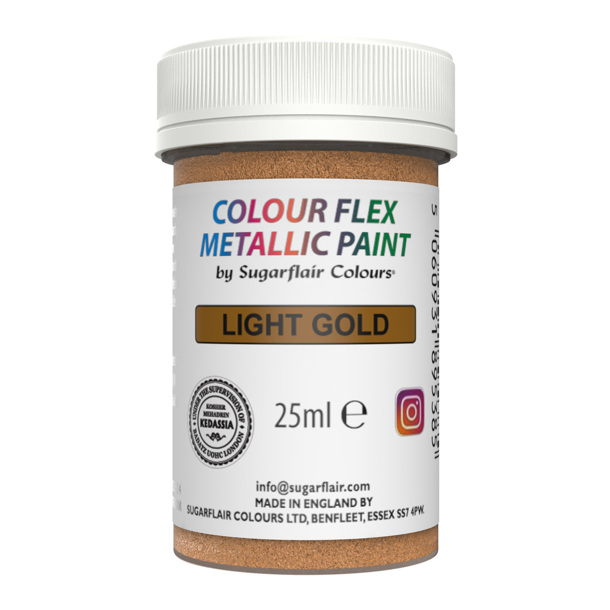 Colour Flex – Light Gold (E171 Free) Metallic Edible Paint 25ml ...