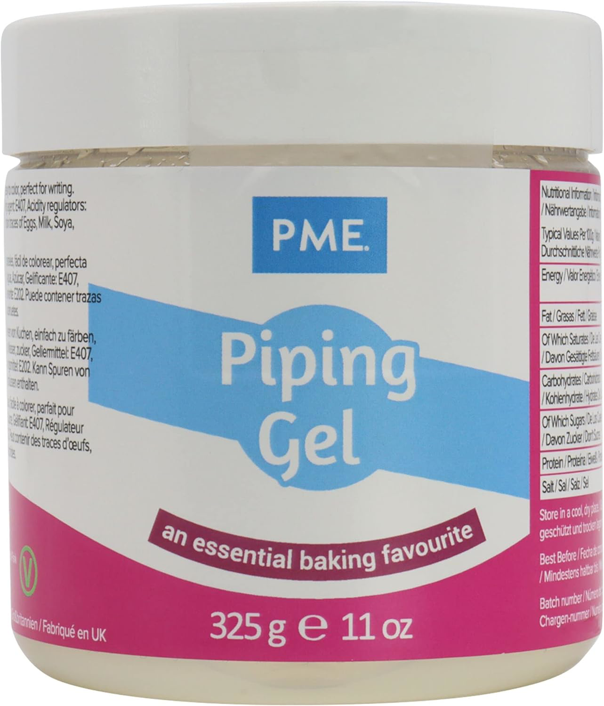 Bakeworld - Culpitt Piping Gel 340g — Bakeworld.ie