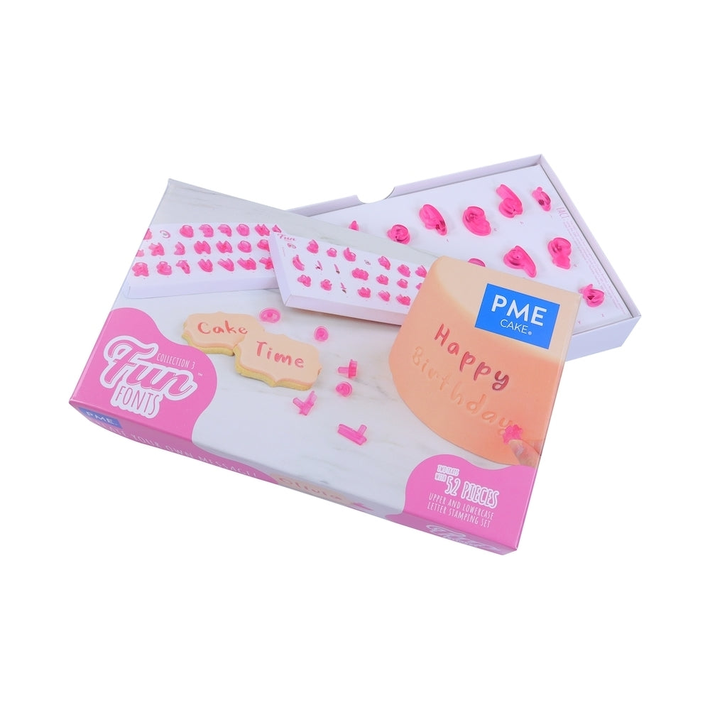 PME : Fun Fonts Alphabet Embossing Set - Collection 3 — Bakeworld.ie